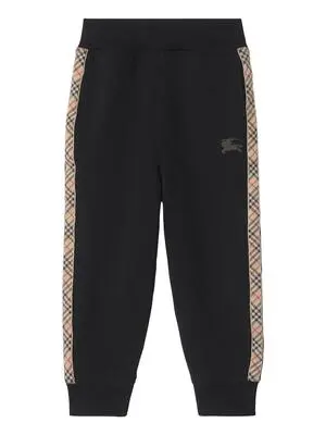 BURBERRY Burberry Jogging Trousers With Check Motif Detail