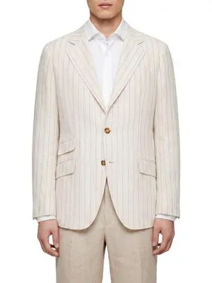 Brunello Cucinelli Striped Blazer - Beige