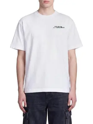 Off-White Cotton Crew Neck T-shirt - White
