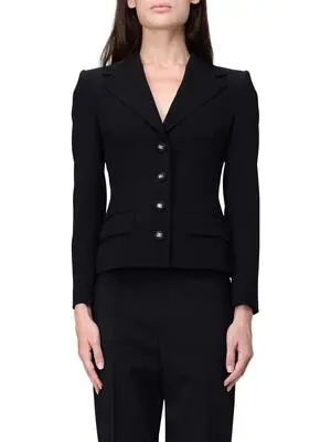 Dolce & Gabbana Single-breasted Stretch Wool Blazer - Black