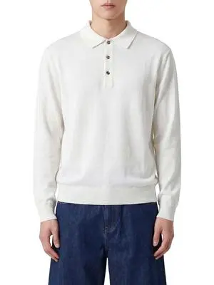 DIANA STUDIO Long Sleeve Polo Shirt - White