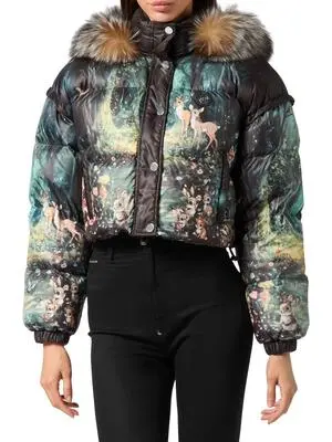 PHILIPP PLEIN Philipp Plein Printed Nylon Fairy Down Jacket