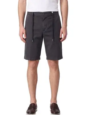 MYTHS Linen Drawstring Shorts - Black