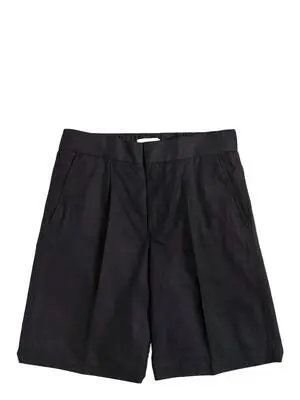 CIARAN Pleated Front Shorts - Black