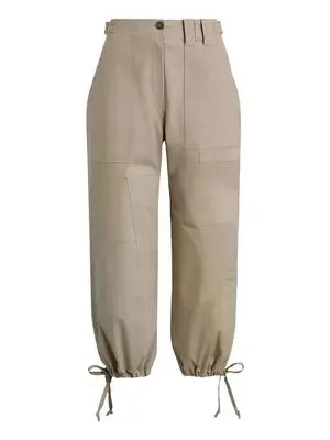 Scanlan Theodore Patchwork Drawstring Cargo Pants - Neutrals