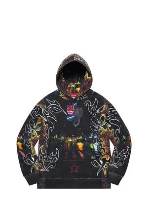 Supreme East Broadway Hooded Sweatshirt - Black