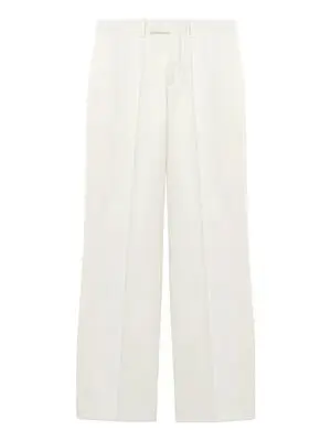Alexander McQueen Wide-leg Evening Trousers - Ivory