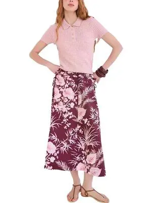 Cara Cara Meret Midi Skirt - Brown