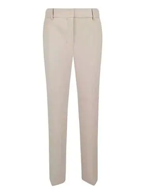 Max Mara Pressed Crease Tailored Trousers - Neutrals