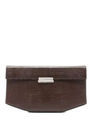 TOTEME Clip Leather Shoulder Bag - Brown