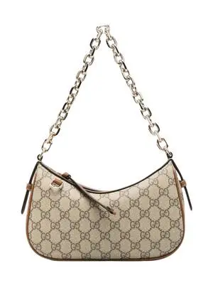 Gucci Gg Emblem Small Shoulder Bag - Beige
