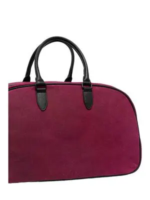 PUMA Logo Embroidered Holdall Bag - Red