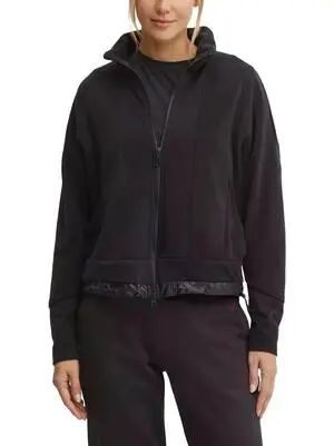 SPORTALM Logo Patch Metallic Trim Jacket - Black