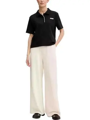 Guess Logo Patch Polo Top - Black