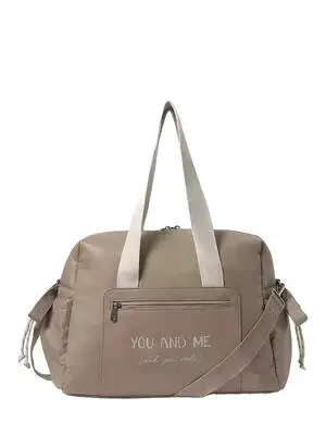 MAYORAL Maternity Tote Bag With Logo Print - Brown