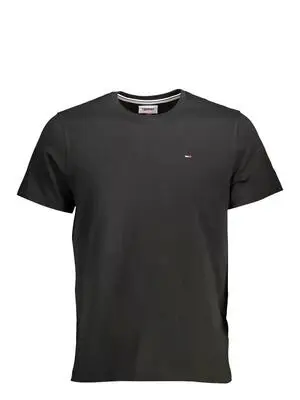Tommy Hilfiger Logo-patch Crew-neck T-shirt - Black