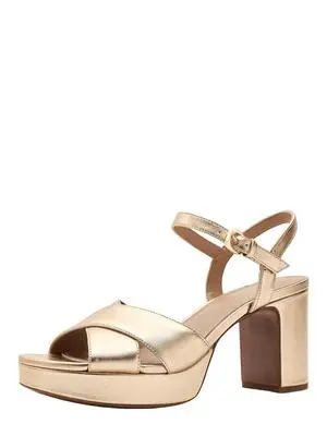 Vince Vince Ericka Suede Platform Sandals Bone