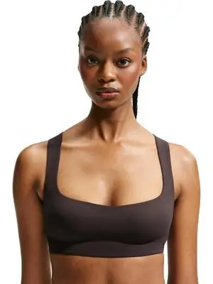 Nike Skims Studio Stretch Square Neck Bra - Brown