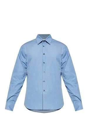 FERRAGAMO Shirt With Monogram - Blue