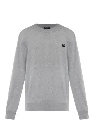 BALMAIN Balmain Crew Neck Sweater With Embroidered Logo