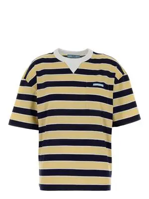Prada Embroidered Cotton Oversize T-shirt - Multicolor