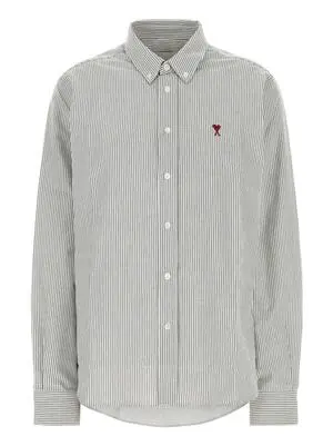 Ami Embroidered Oxford Shirt - Multicolor