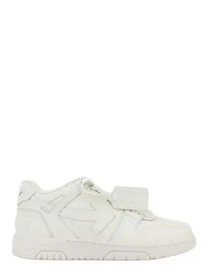 Off-White Off Leather "out Of Office" Sneakers - White