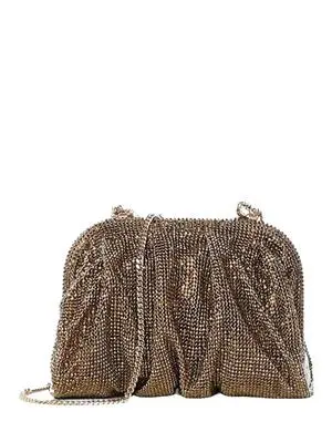 Benedetta Bruzziches Embellished Chain Shoulder Bag - Brown