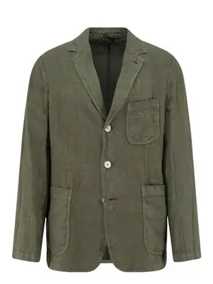 Aspesi Unlined Linen Blazer - Green