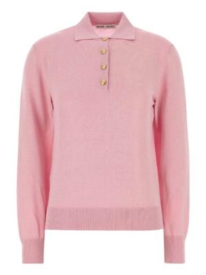 BLAZÉ MILANO Blazé Milano Ribbed Polo Knit Top
