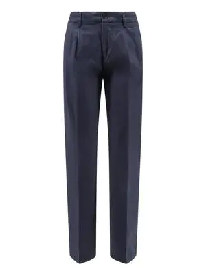 Aspesi Pleated Zipper Casual Pants - Black