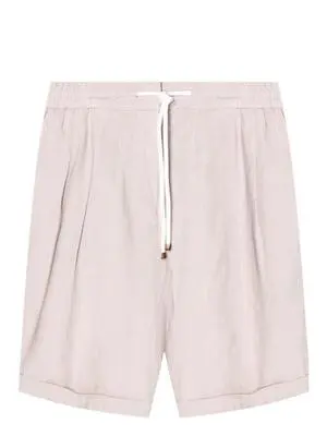 Brunello Cucinelli Elastic Waist Drawstring Shorts - Pink