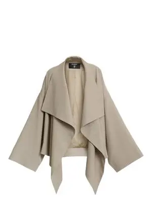 BALMAIN Balmain Asymmetrical Hem Loose Gabardine Jacket
