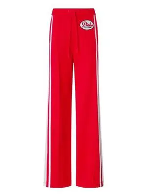 PINKO Pinko Logo Appliqué Wide-Leg Track Shorts