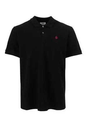 ALEXANDER MCQUEEN Alexander McQueen Inverted-Skull Short-Sleeved Polo Shirt