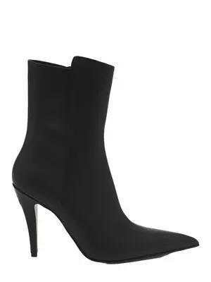 Alexander McQueen Pointed Toe Zip Up Ankle Boots - Black