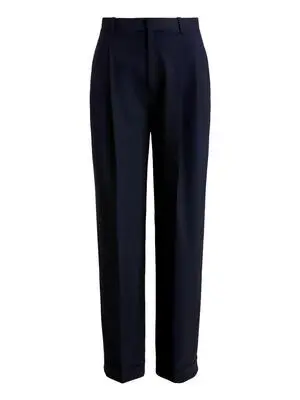 Polo Ralph Lauren Pleated Wide-leg Trousers - Blue