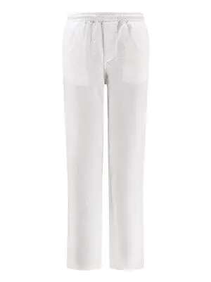 Aspesi Elastic Waist Casual Pants - White