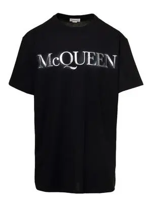 Alexander McQueen Logo Printed T-shirt - Black