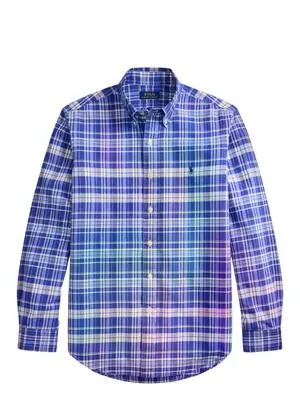 Polo Ralph Lauren Plaid Oxford Shirt - Blue