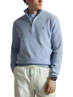 Polo Ralph Lauren Quarter Zip Knit Sweater - Blue