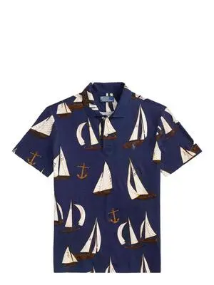 Polo Ralph Lauren Sailboat-print Polo Shirt - Blue