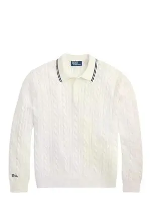 Polo Ralph Lauren Cable-knit Polo Sweater - Neutrals