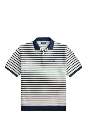 Polo Ralph Lauren Striped Short-sleeved Polo Shirt - Neutrals
