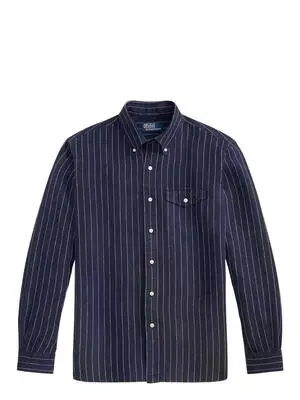 Polo Ralph Lauren Pinstripe-pattern Shirt - Blue