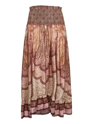Zimmermann Tapestry Print Silk Maxi Skirt - Multicolor