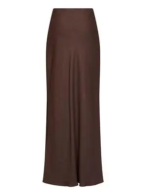 Brunello Cucinelli BRUNELLO CUCINELLI Fluid Bias-Cut Long Skirt Multicolor