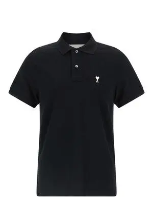 Ami De Coeur' Polo Shirt - Black