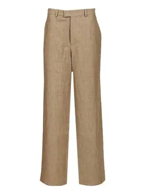 Emporio Armani Tailored Straight-leg Pants - Brown