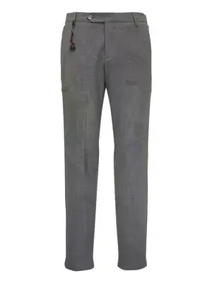Marco Pescarolo Crepe Tailored Trousers - Grey